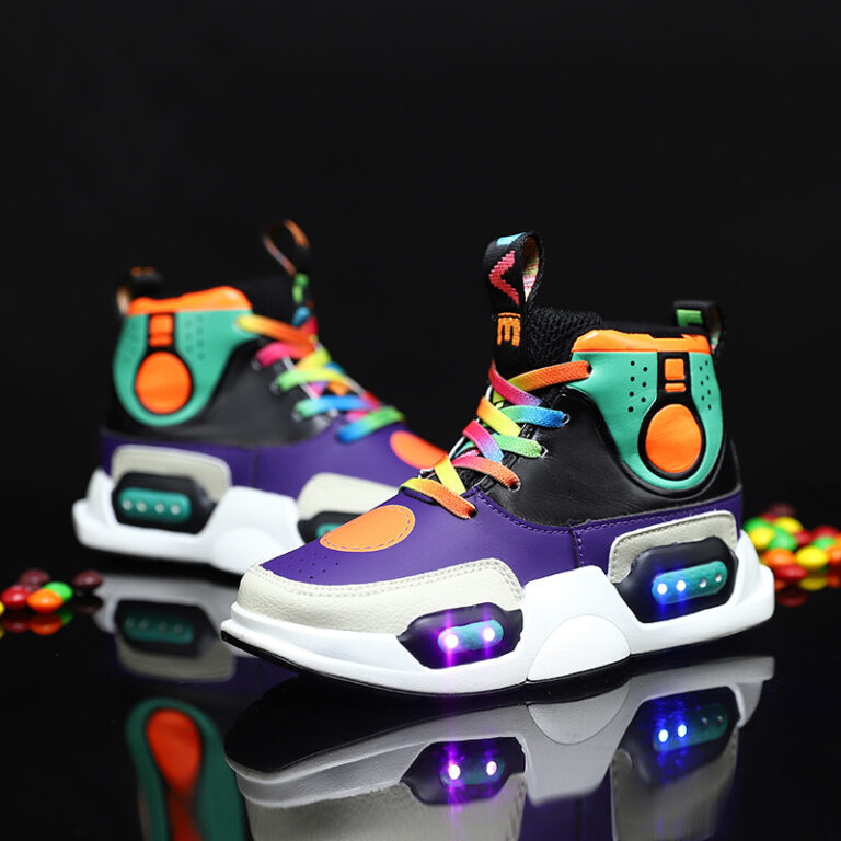 LED Light Up Shoes Boys Girls Kids 2 Colors Flashing Sneakers - Anrbo.com