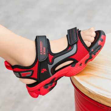 Kids Boys Baby’s Open Toe Adjustable Athletic Sandals - Anrbo.com
