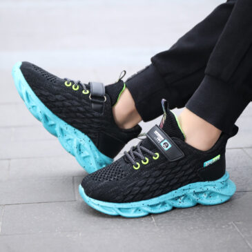 Kids Fish Scale Sneakers Boys Girls Trainer Shoes - Anrbo.com