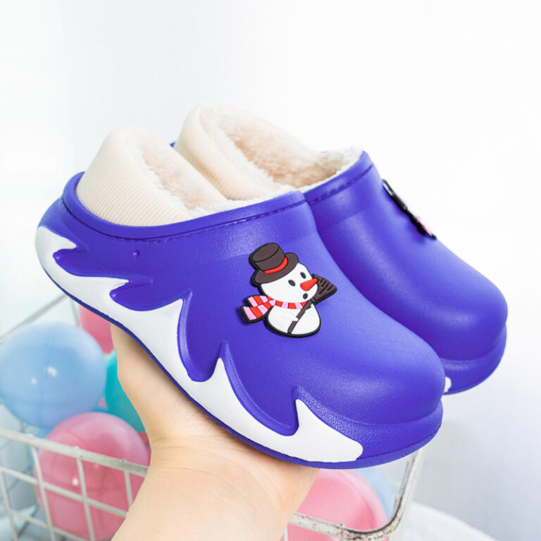 Boys Kids Girls Warm House Slippers Winter Indoor Home Shoes - Anrbo.com